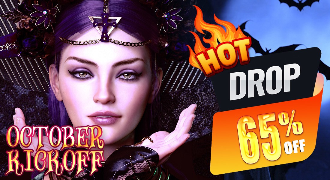 October Kickoff Hot Drop - Savings Galore - Renderosity