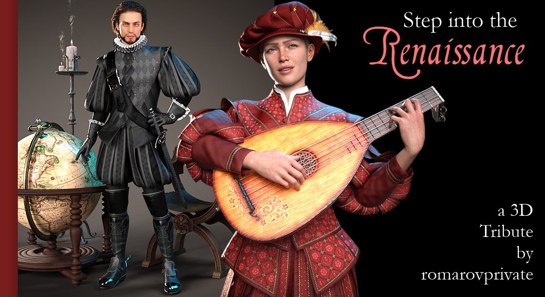 Step Into the Renaissance - a 3D Tribute by romarovprivate - Renderosity