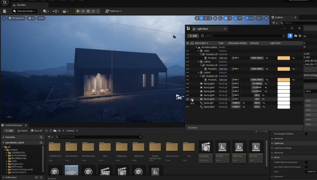 Getting Started with Light Mixer in Unreal Engine - Renderosity