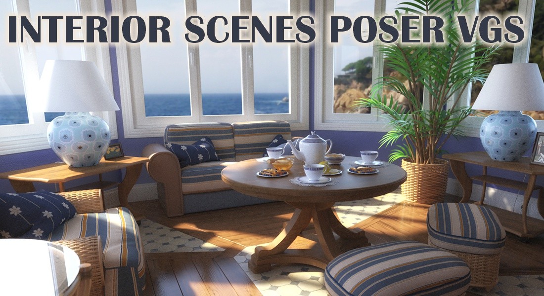 July 2023 - Interior Scenes Poser VGS - Renderosity