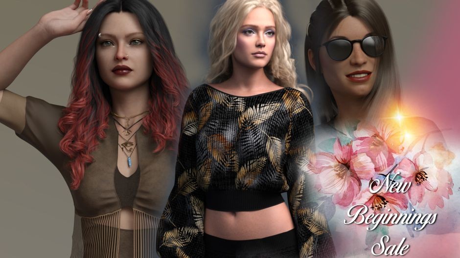Jan.2023 - adarling97's "New Beginnings" SALE at 50% off - Renderosity