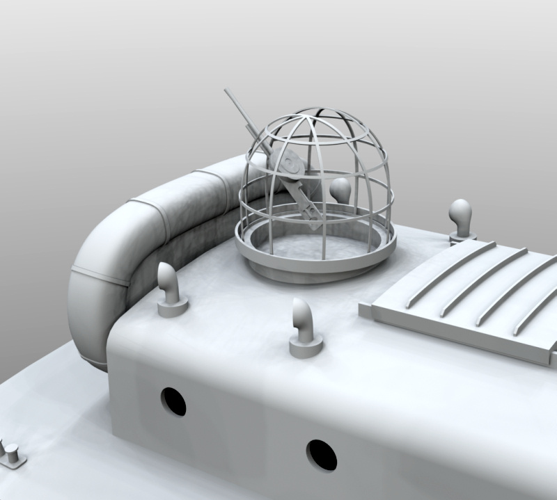 Here is the rough turret so far.