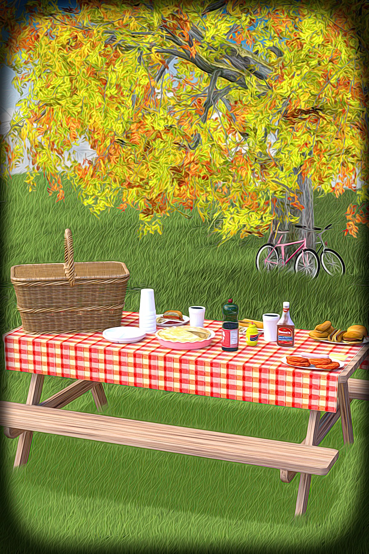 Photoshop Forum: Summer Picnic: "Picnic Postcard" | Renderosity