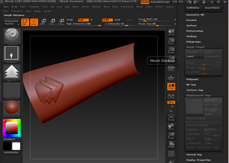 How to export displacement map | Renderosity