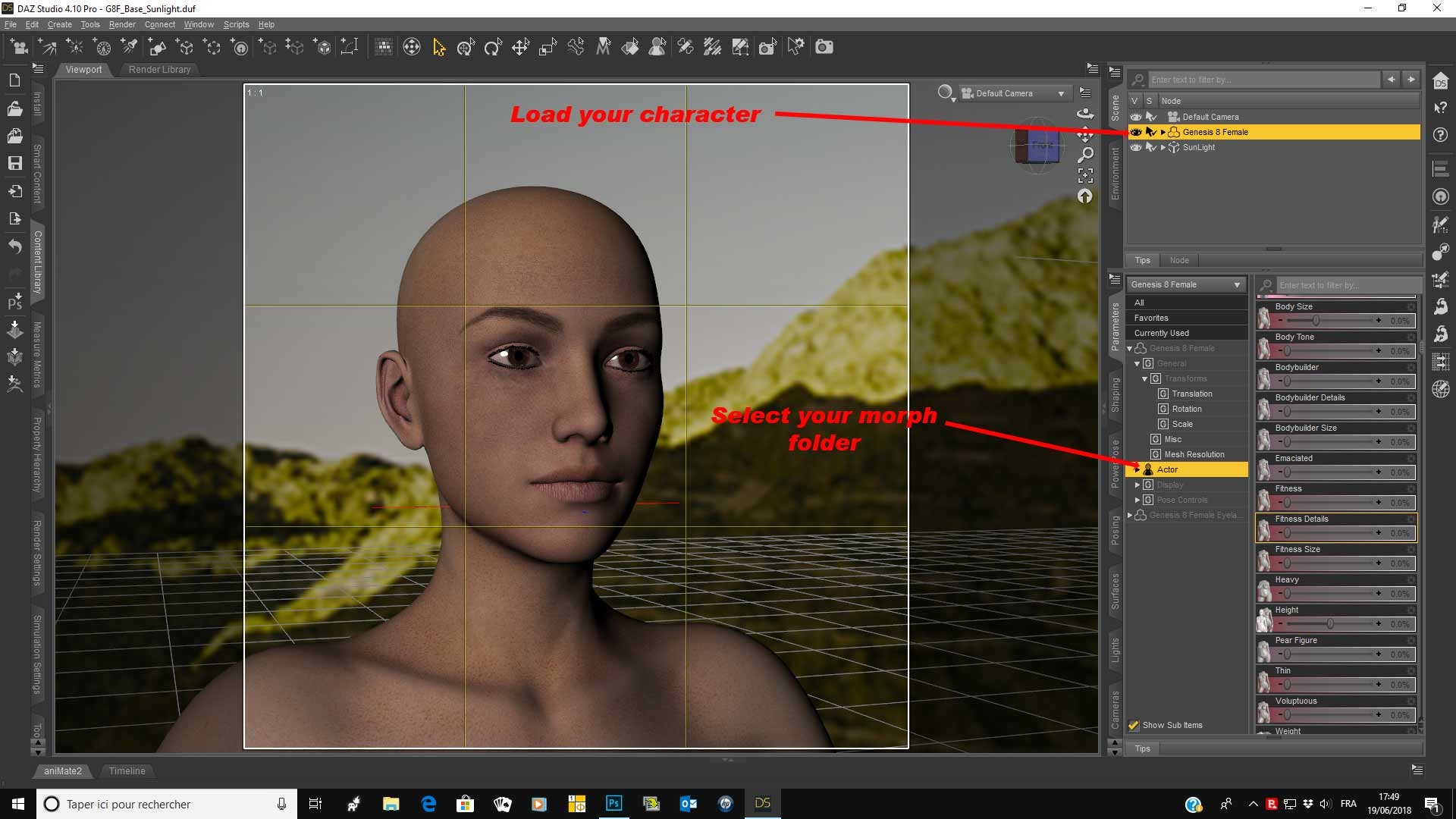 How to create a full Genesis with morphs to work in Blacksmith3D | Renderosity