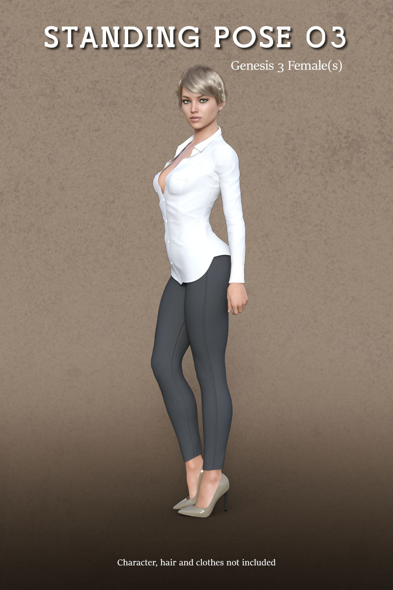Standing Pose 03 for Genesis 3 Female(s)