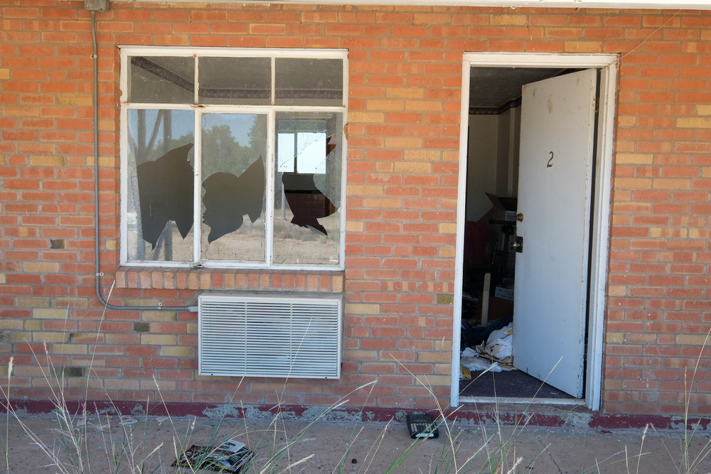 Trashed Hotel Room from the Outside HiRes