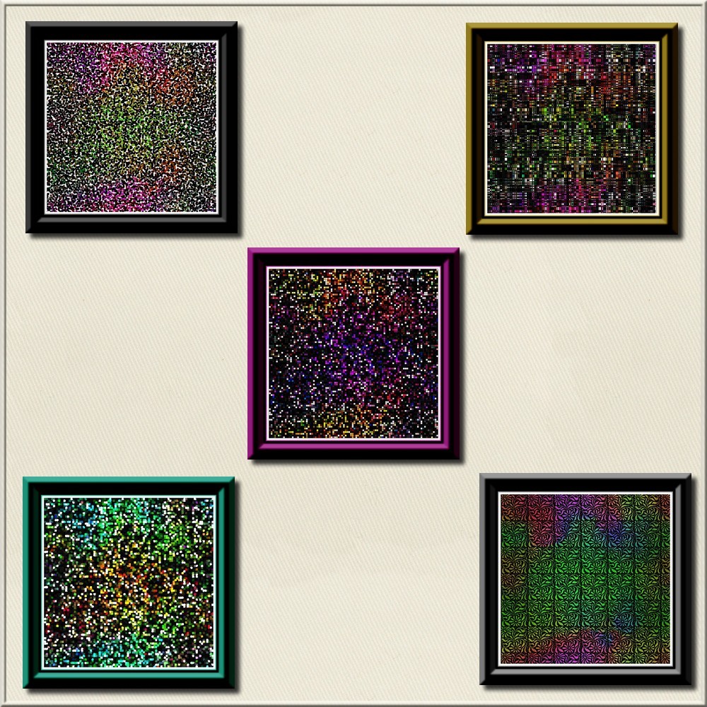 Abstract art with frames