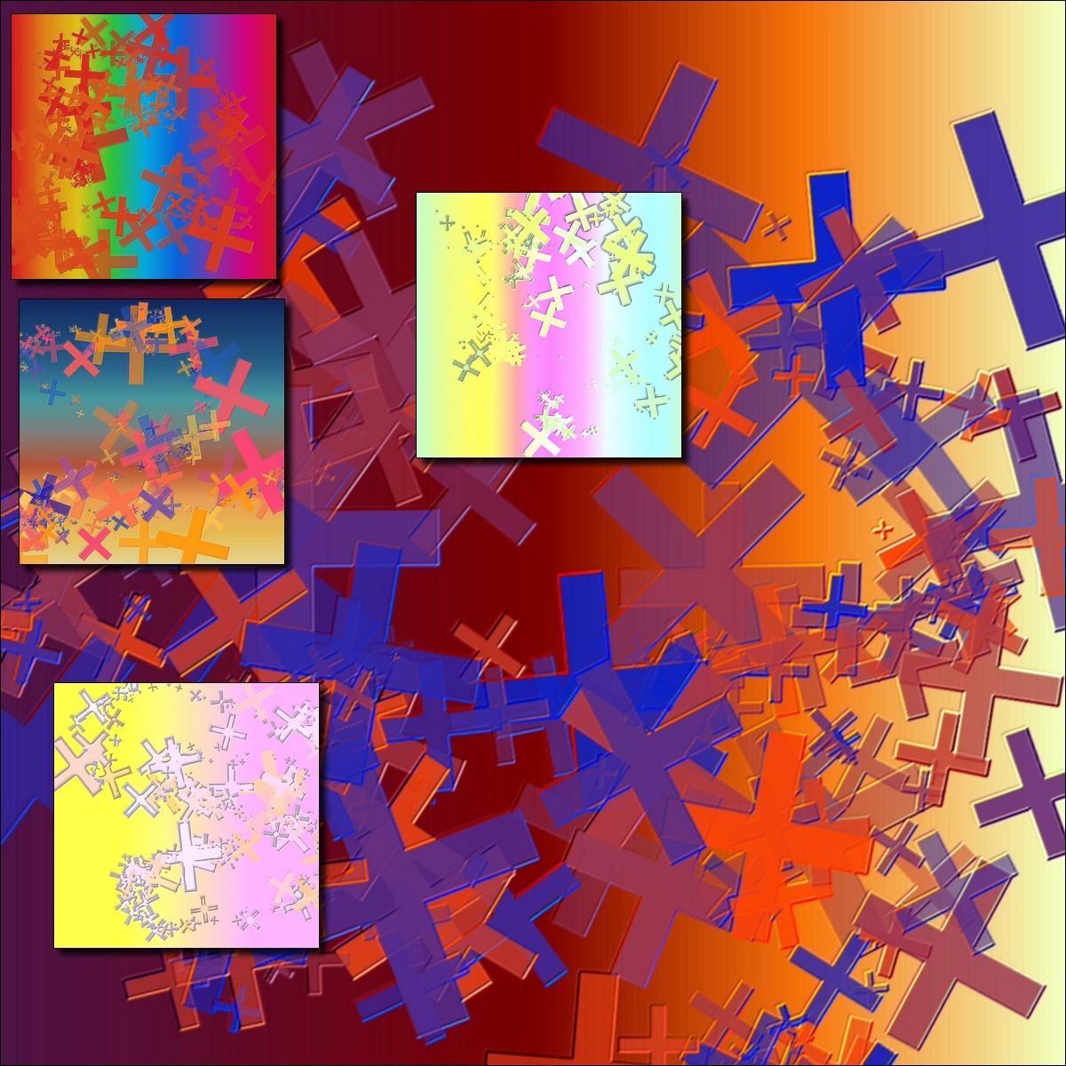 Crosses backgrounds 3