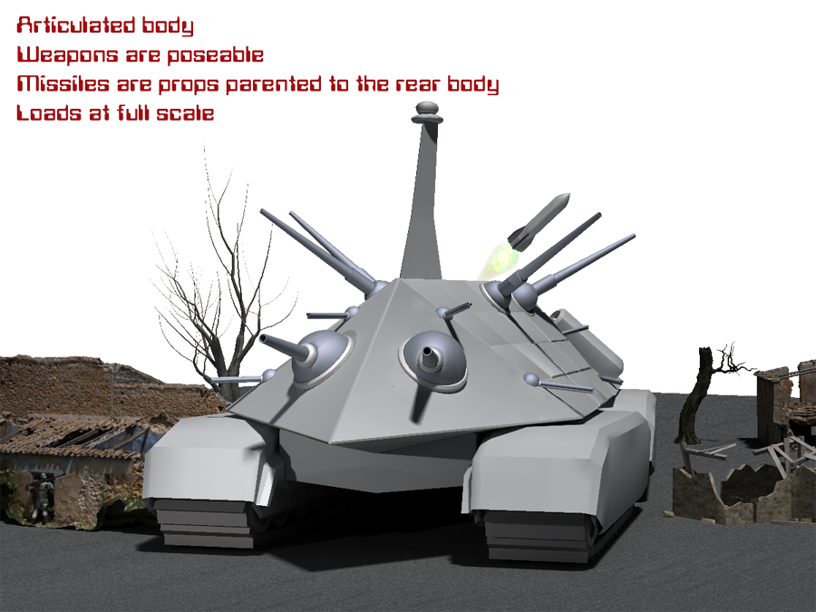 OGRE Cybertank figure for Poser