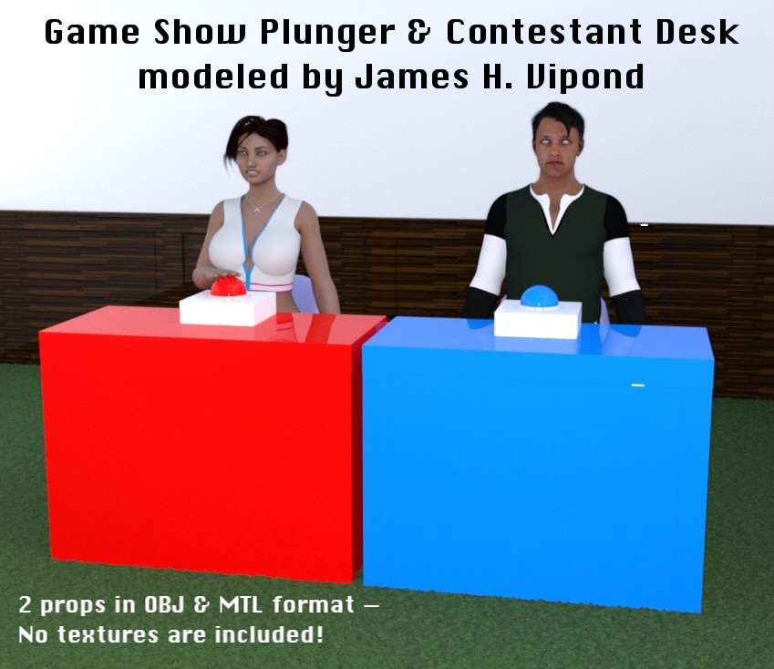 Game show props in OBJ format