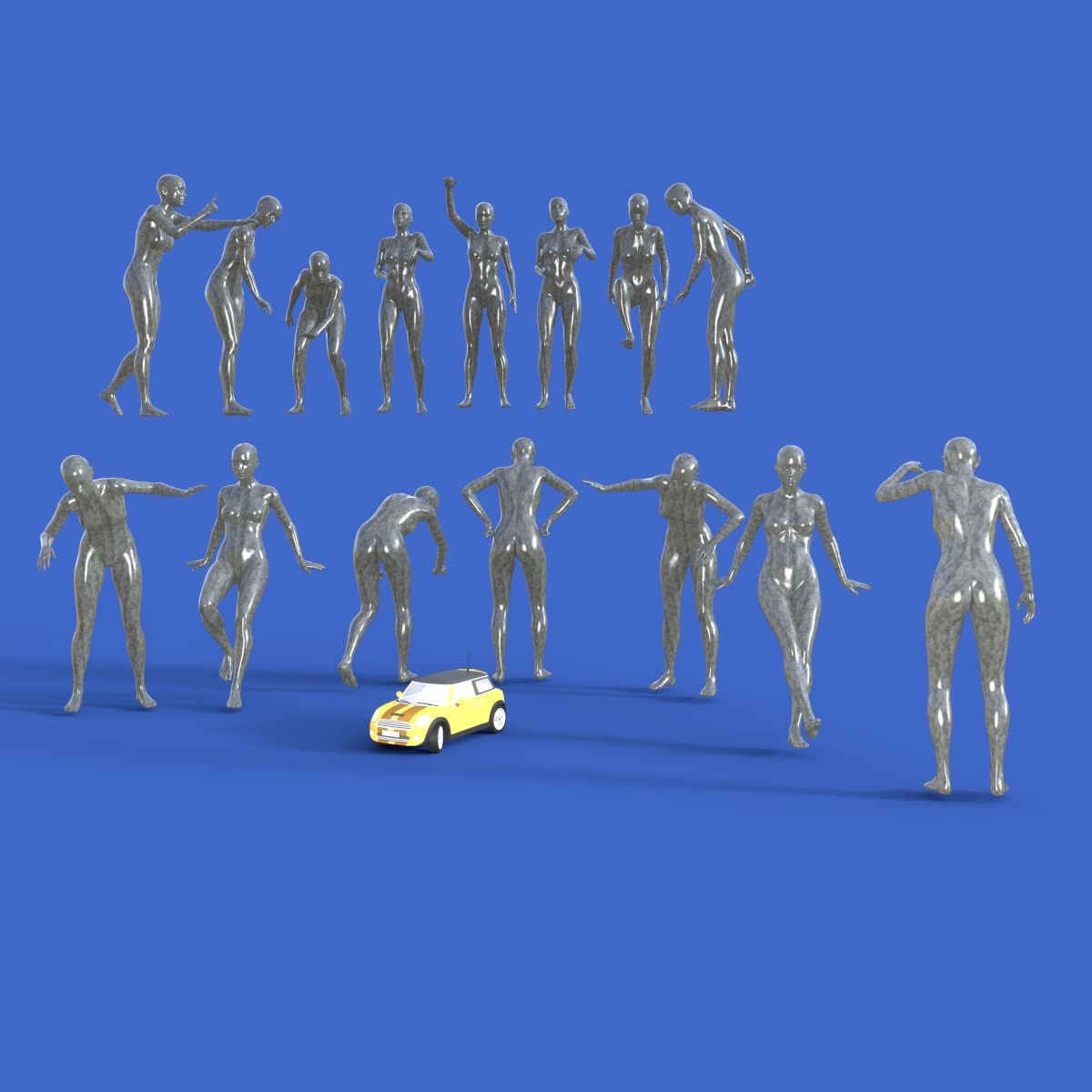 15 Poses for G8F for Small Car by TruForm.