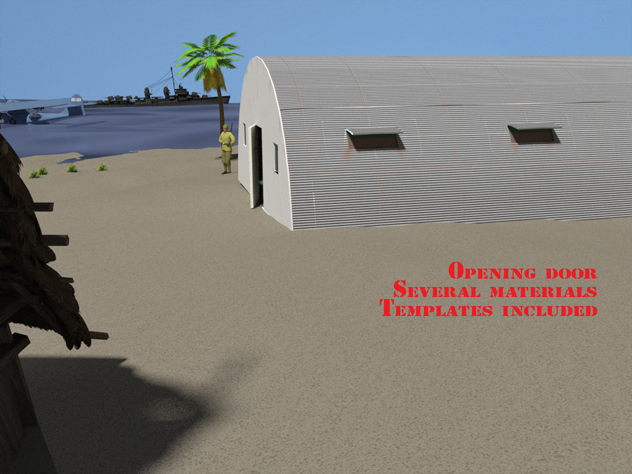 Quonset Hut Prop for Poser