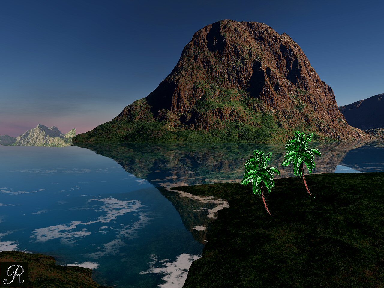 MIRROR LAKE BEACH by Ruthee