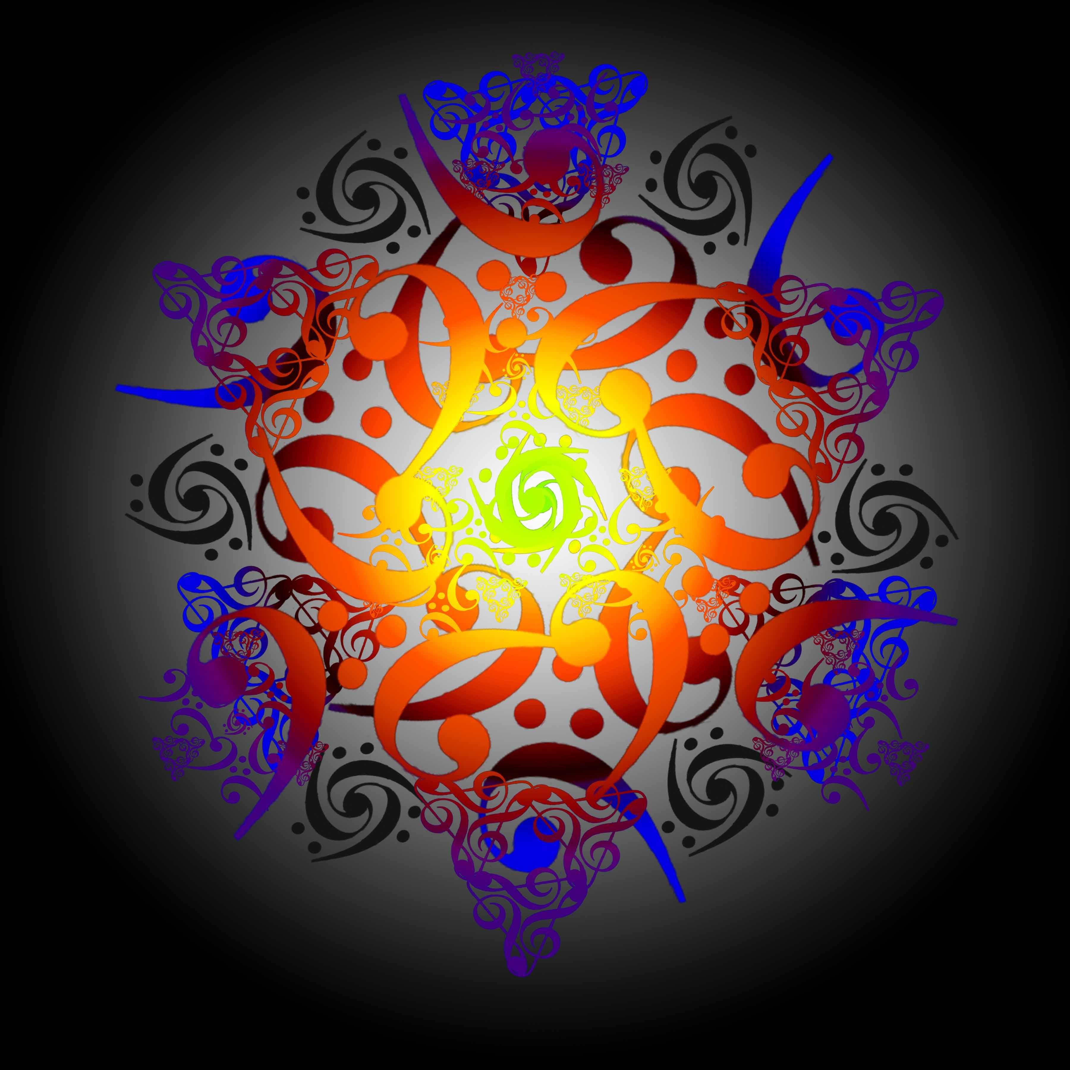Hepta Music Mandala by tessashields