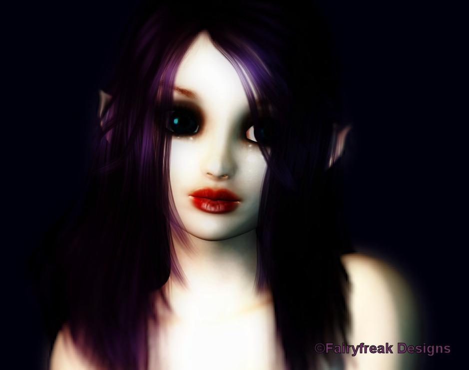 Goth Portrait by fairyfreak