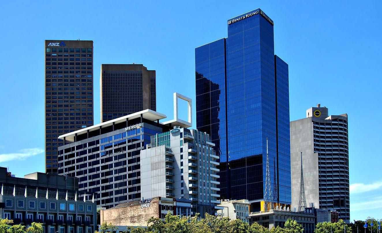 Melbourne Skyline. by blinkings