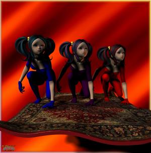Super Triplets... Magic Carpet by MachosReina