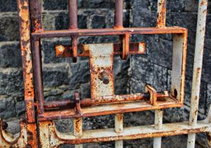 Old Pentridge Gaol gate by blinkings