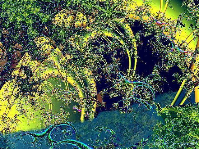 Alien River And Cave by Old-Geezer