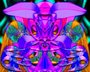 PURPLE RABBIT-CRAB by FANTASTICFRACTALS