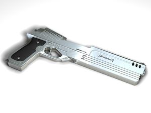 Shadowrun Ares Predator metal by Fidgi