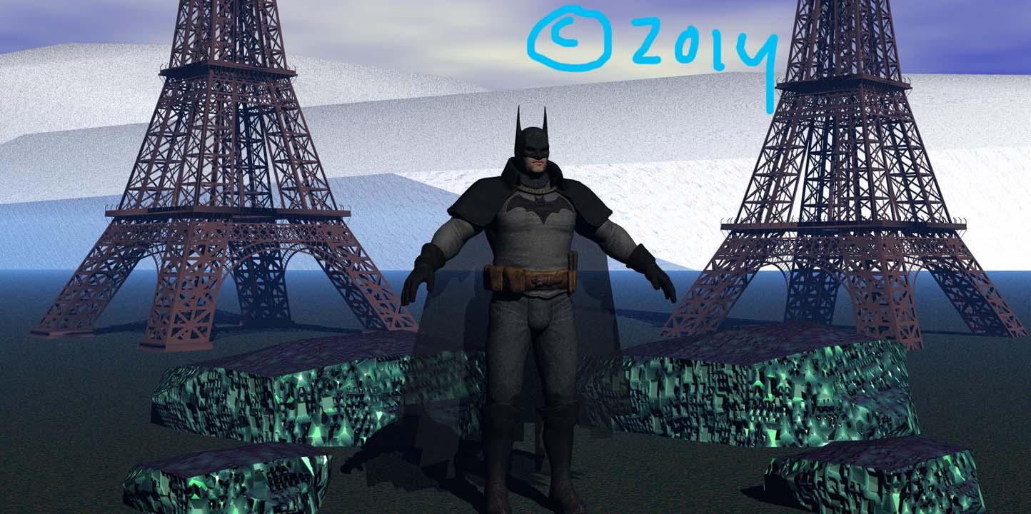 Eiffel Towers & Batman 1 by Mastro