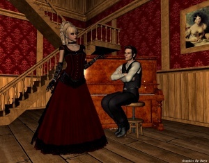 Saloon Singer by fluffykatt