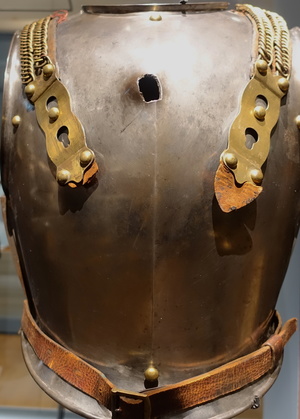 Cuirass with a hole (worn by a French Cuirassier) by moochagoo