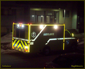 Ambulance (light reflection) by MagikUnicorn
