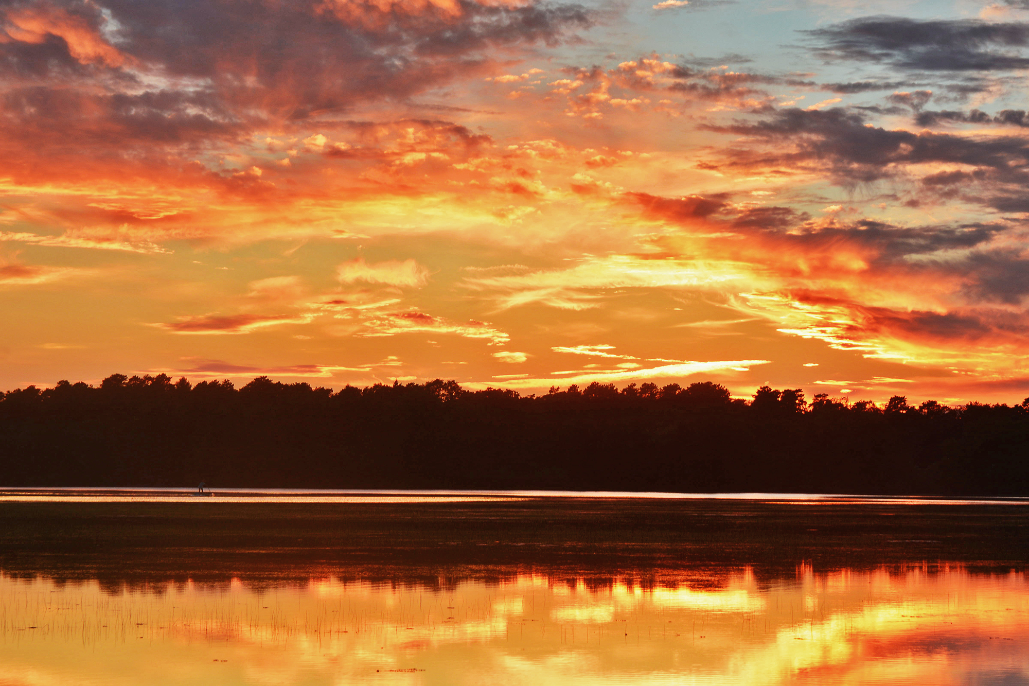 Bamber Lake (Sunset) by whtknight