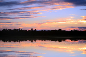 Sunset Over Bamber Lake by whtknight