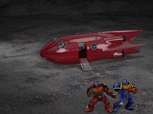 Pulp Sci-Fi Spaceship by Richardphotos