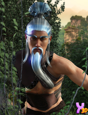 Sifu: Kung Fu Master Hair for G8M by Disciple3d by crender
