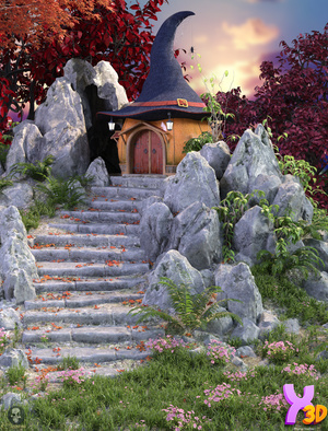 Witch Hat House by 1971s 3 by crender