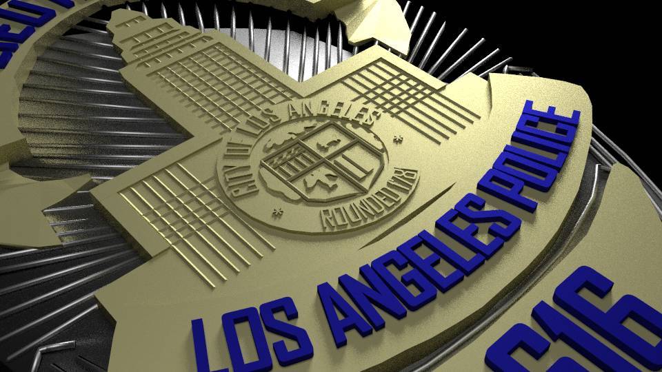 3D printable LAPD badge by Softworkng