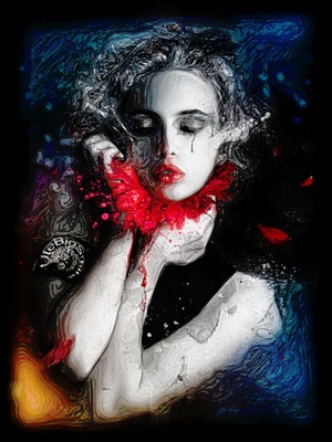 Gothic Sadness - Style Van Gogh for Sale by UteBigSmile