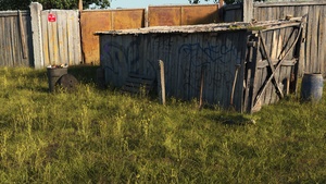 Fire damaged shed by iborg64