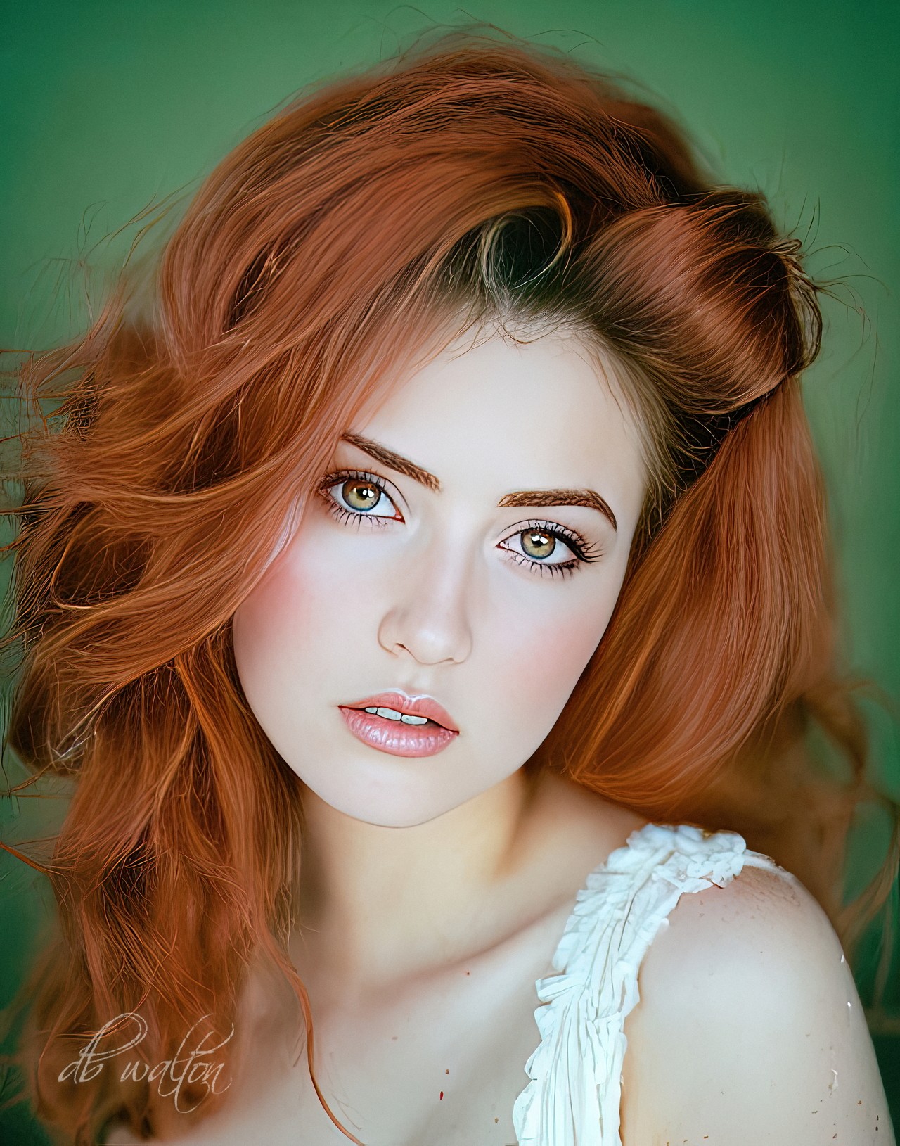 Beautiful Redhead AI Generated 1 By Dbwalton