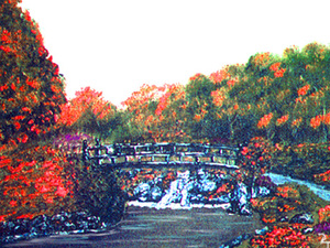 Impressionist's Bridge by sky
