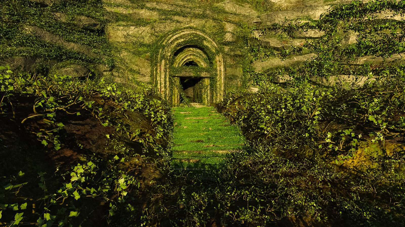 Mysterious Ancient Gate by clacydarch