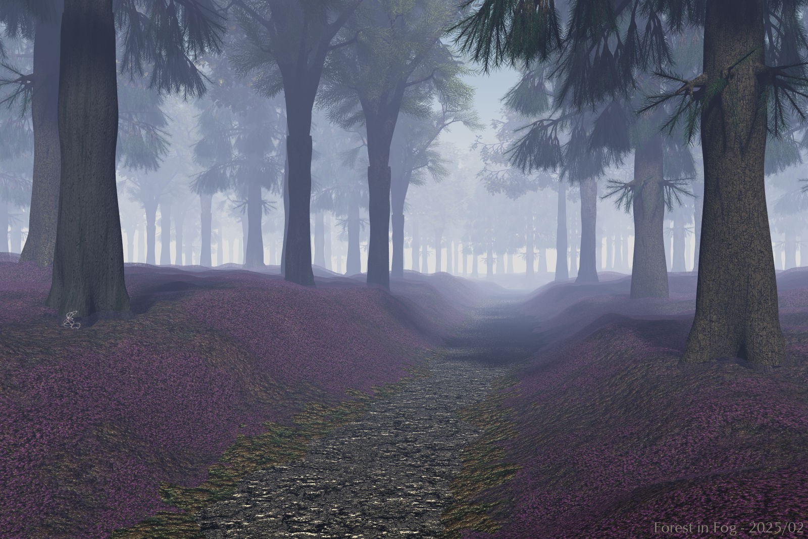 Forest in Fog by BryceHoro