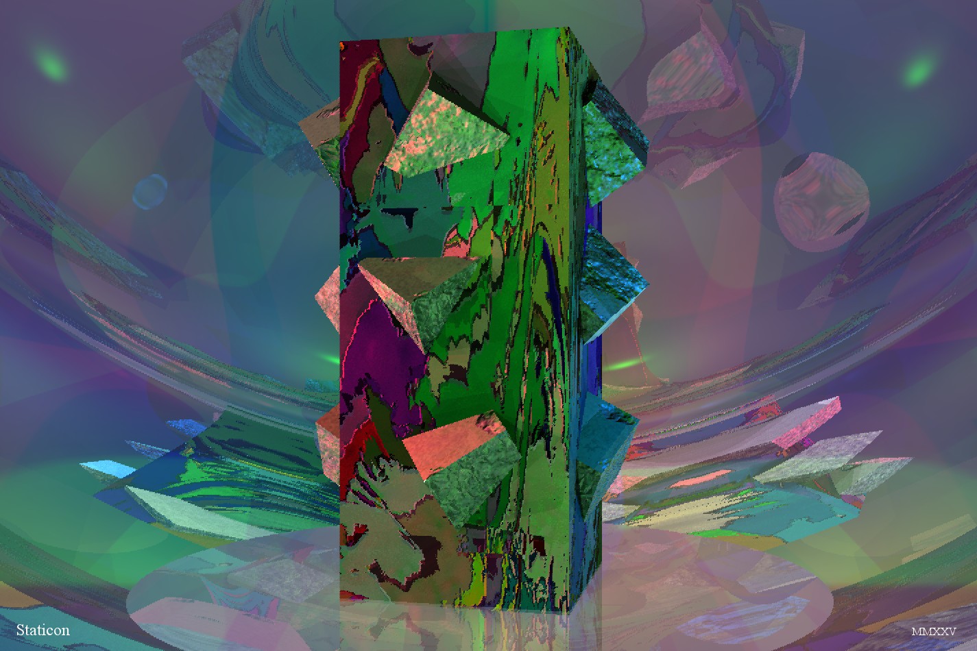 Shard Encrusted Block by Staticon