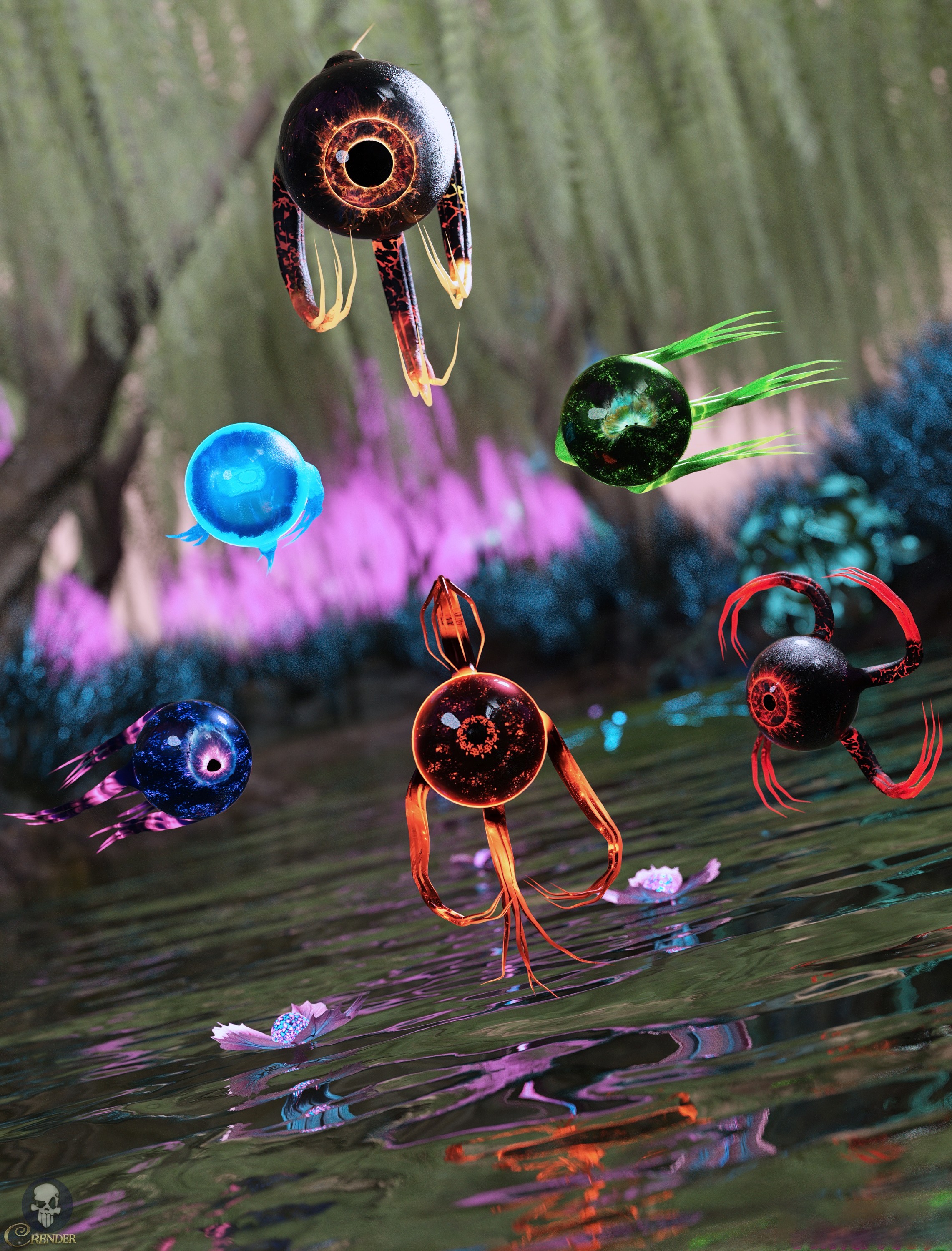FPE Floating Eye Add-On Fantasy for G8.1/G9 by crender