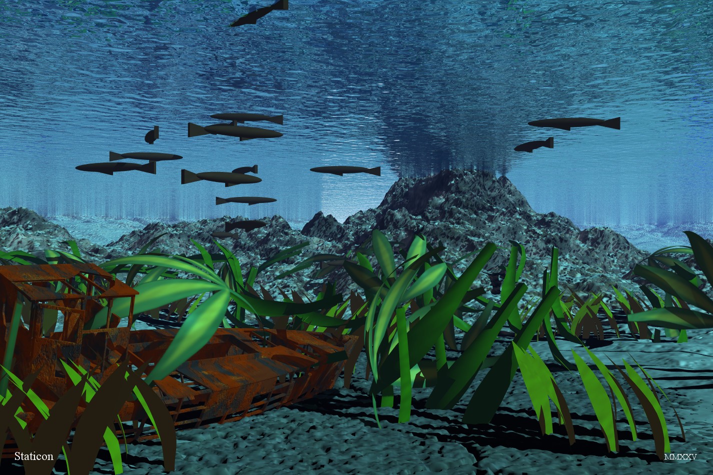 Undersea Scene by Staticon