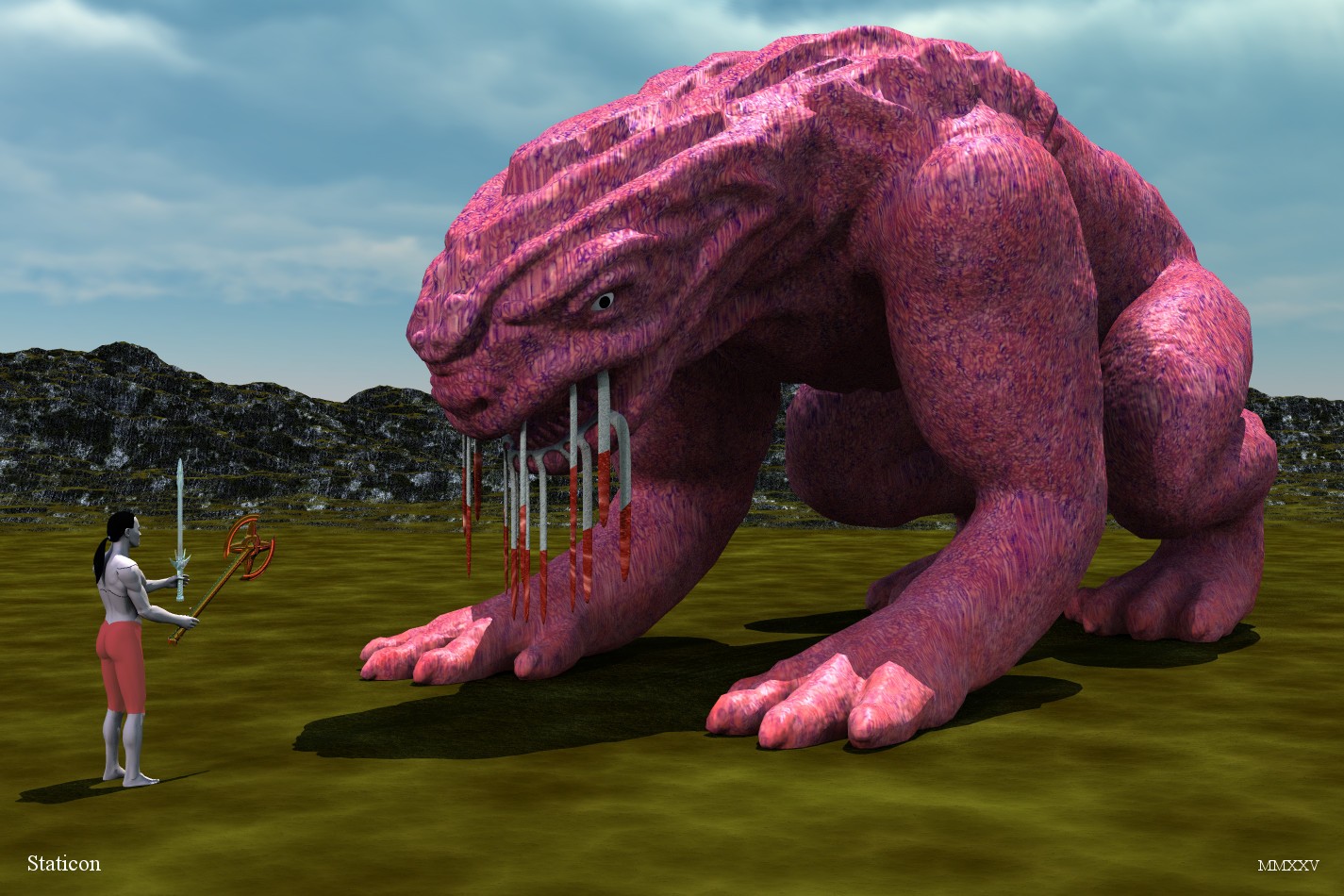 Conan v The Beast by Staticon