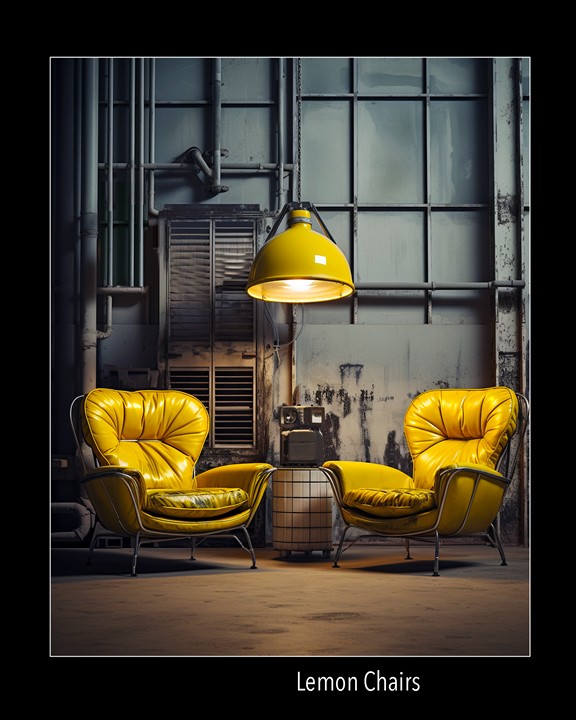 Lemon Chairs by RandyJonesArtist