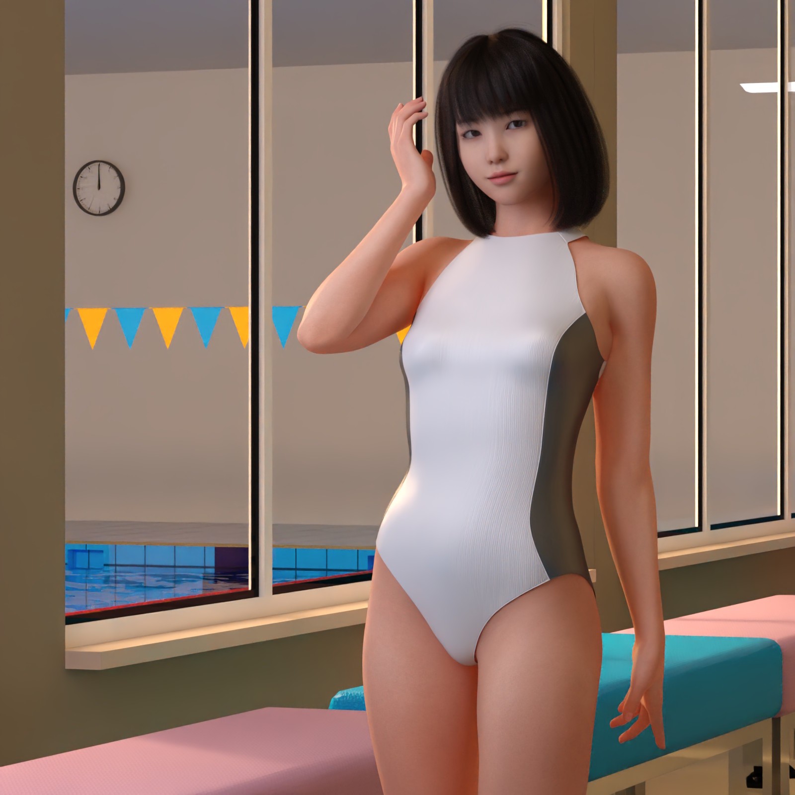 Chihiro in Power Swimwear -2- by x7