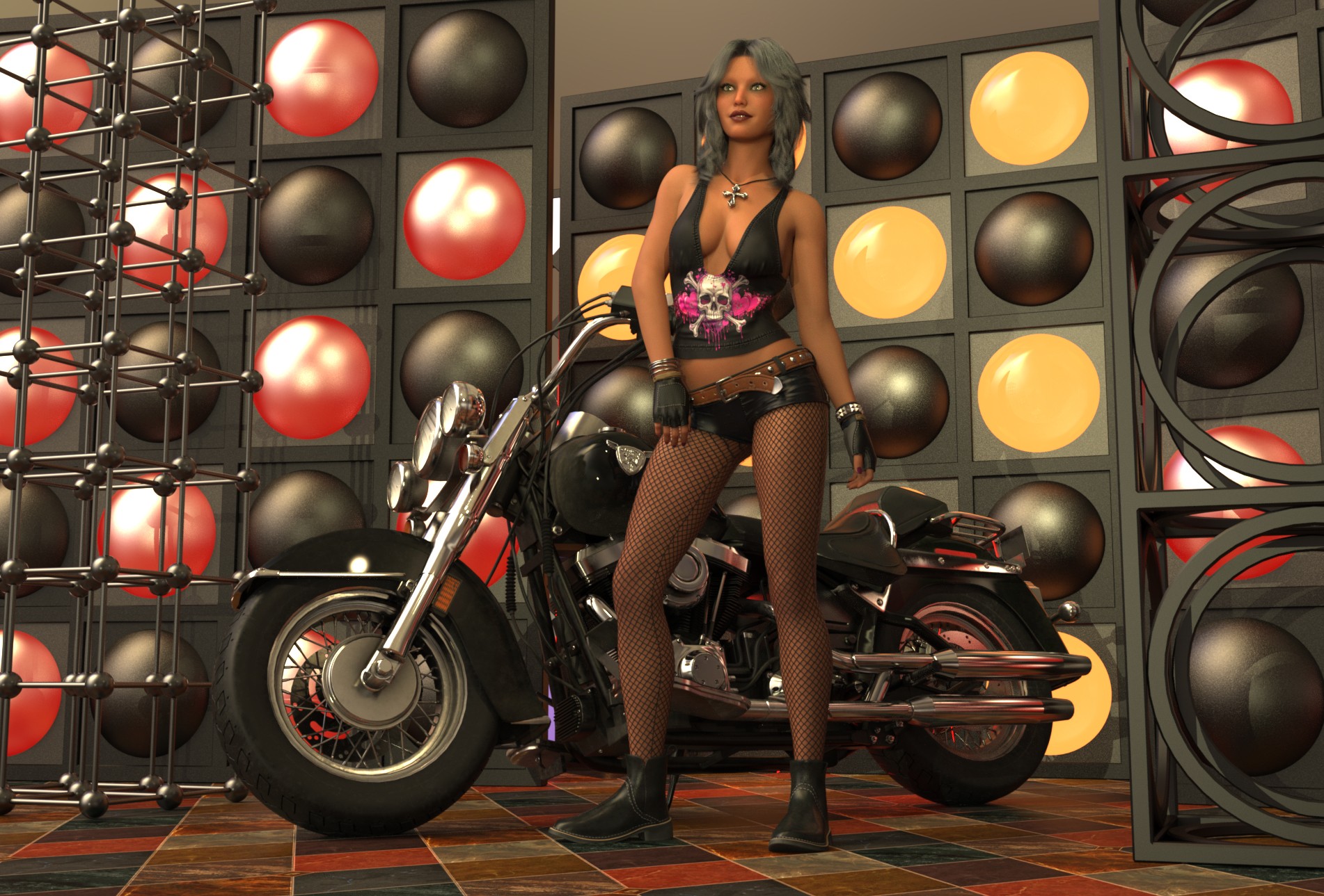 Pin-up: Rocker Girl by Blue_Steel