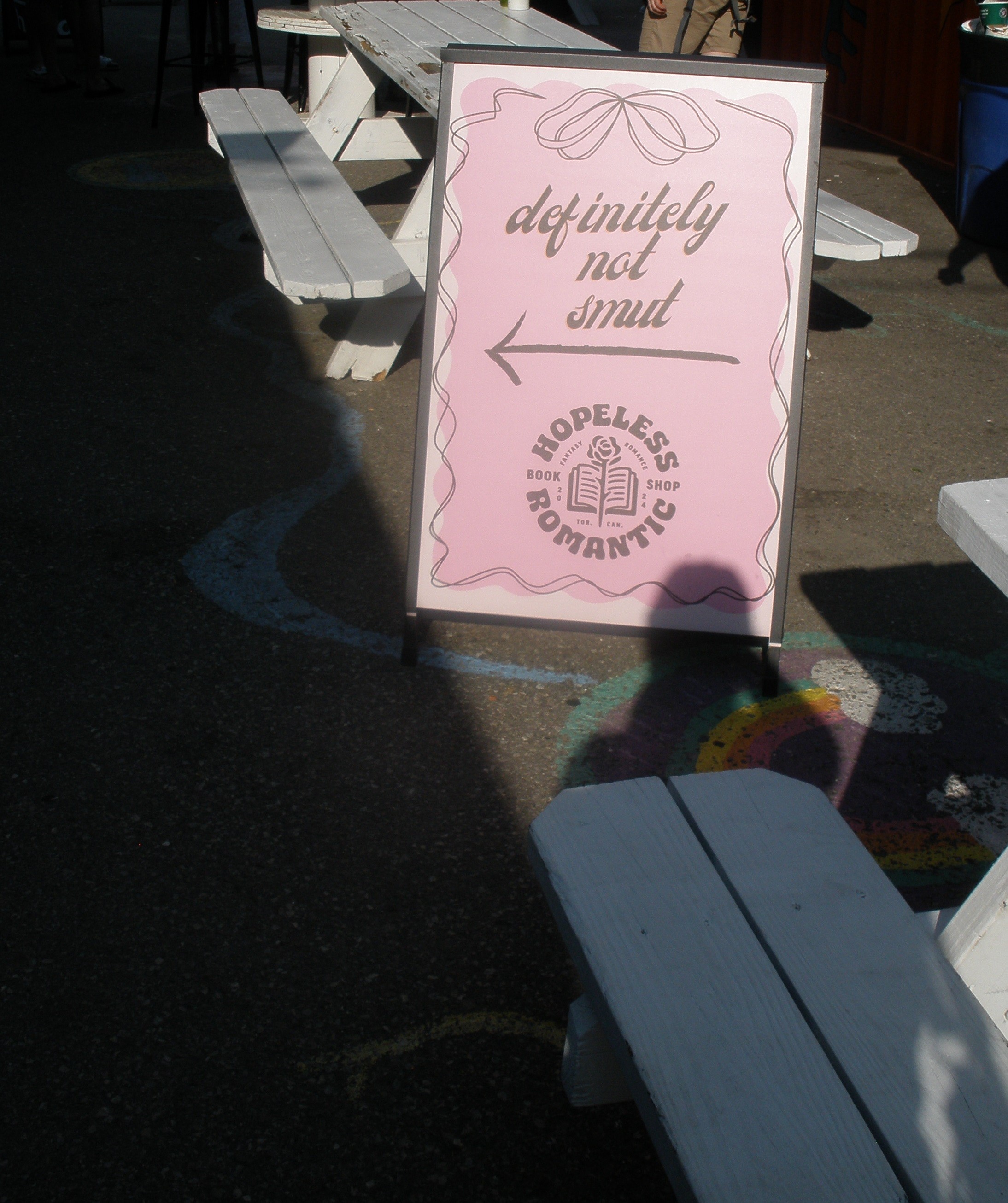 Hopeless Romantic Book Shop Sign in Stackt Market by APlusDesign